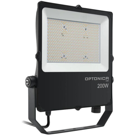 Iluminación LED 200W 20000lm (1600W) IP66 120° Negro - Blanco CCT 3000K ...