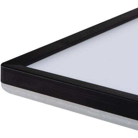 Techo LED cuadrado – 22W – IP54 – 2350lm – Negro – 420x420m m