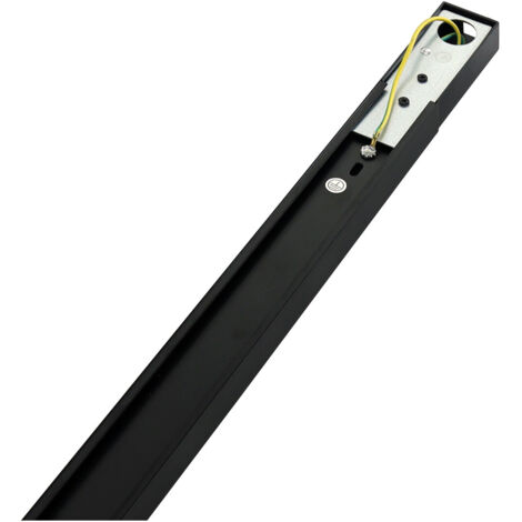 Riel electrificada 1m - Aluminio negro - Easy Montaje - IP20 - Strühm