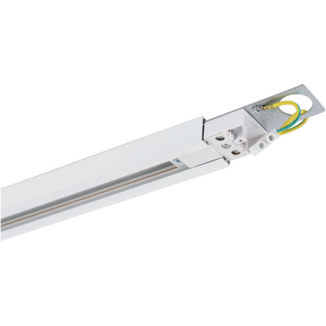 Riel electrificado 1m Blanco - Aluminio - IP20 - Strühm - Easy Montaje