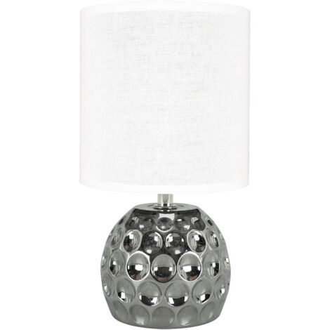 Lámpara de mesa Dragona - E14 - Blanco - vidrio - 40W - 26 cm