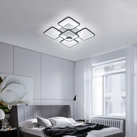 Ganeed Modern Ceiling Light, Dimmable LED Chandelier Flush Mount ...