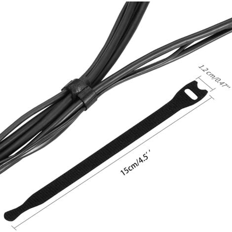 50 pcs Scratch Serre Cable Bande,Sangle Réutilisable Câble Management ...