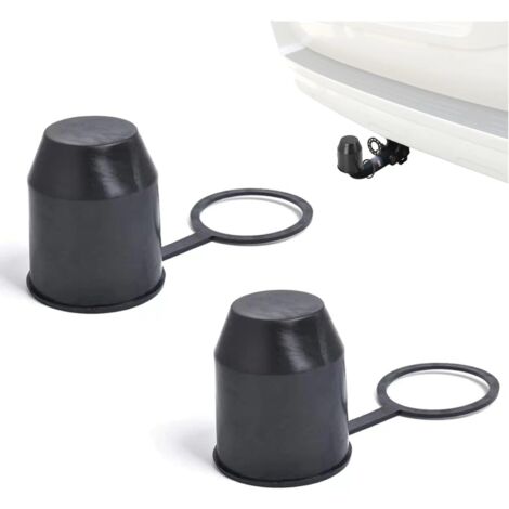 2 Pièces Cache Boule Attelage Voiture, Housses Anti-Poussière pour Remorque, Remorque Voiture ...