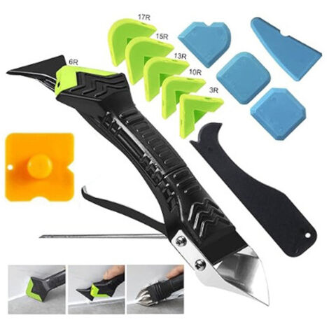 Outils de l'enlève Joint 5 en 1, Enlever Joint Silicone kit de Lisseur ...