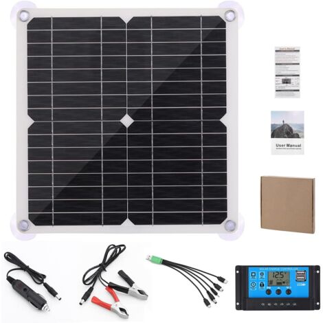 Kit de panneaux solaires Chargeur solaire réutilisable et portable Chargeur solaire flexible à ...