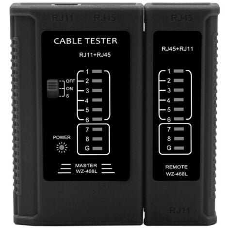 Testeur réseau - Testeur de câble LAN avec RJ11, RJ12, RJ45 pour câble ...