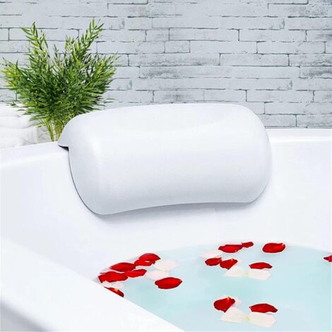Oreiller de bain, oreiller de bain ergonomique, appui-tête de bain avec ...