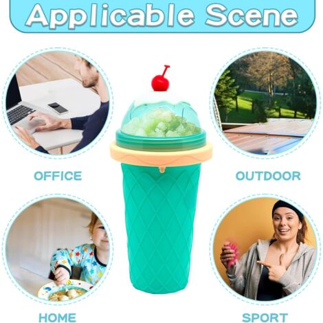 Slushy Cup,Slush Ice Maker,Homemade Smoothie Cup,Smoothie Pinch Ice Cup ...