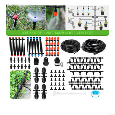 Kit D'irrigation, Système D'arrosage Réglable Pour Jardin, Arrosage Automatique Incurvé À 360 ...