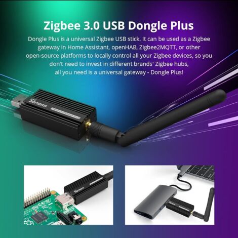 3.0 USB Dongle Plus, EFR32MG21 Coordinator, Universelle USB ZigBee Hub ...
