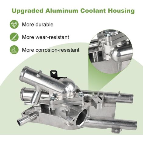 Boîtier de thermostat de liquide de refroidissement moteur en aluminium ...