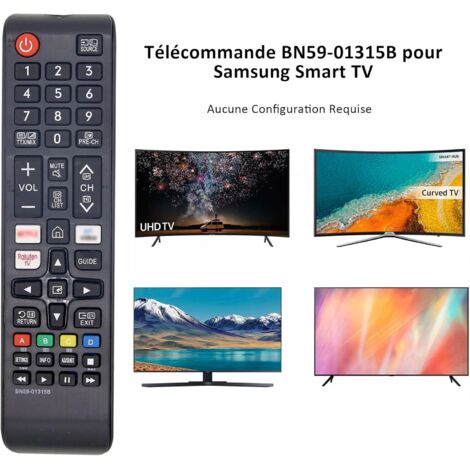 Télécommande BN59-01315B pour Samsung Smart TV Convient à Toutes Les ...