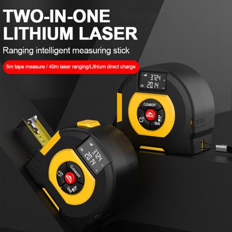 Ruban À Mesurer Numérique, Télémètre Laser Numérique Professionnel 100M / 5m avec Écran D ...