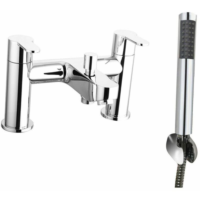 Aquariss Bath Taps with Shower Bathroom Tub Taps Dual Lever Mixers ...