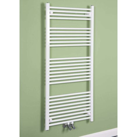 WarmeHaus Heated Towel Rail Bathroom Ladder Radiators White 1450x600mm ...
