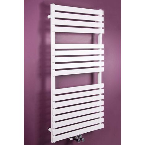 WarmeHaus Flat Panel Heated Towel Rail Bathroom Ladder Radiator Rad ...
