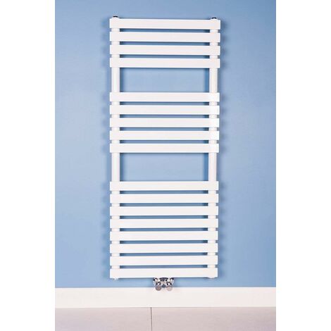 WarmeHaus Flat Panel Heated Towel Rail Bathroom Ladder Radiator Rad ...