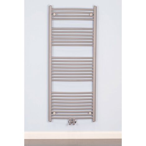 WarmeHaus Heated Towel Rail Bathroom Ladder Radiators Silver 1450x600mm ...