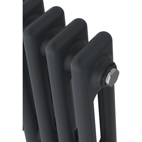 WarmeHaus Traditional Anthracite 2 Column Radiator 600x425mm
