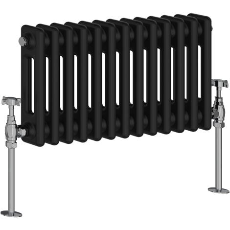 WarmeHaus Traditional Black Double Column Radiators 300x605mm