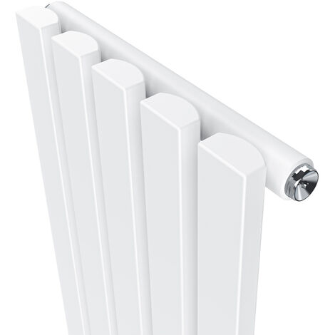 WarmeHaus White 1800x340mm Vertical Radiator Single Flat Panel