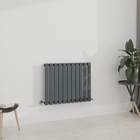 WarmeHaus 600x760mm Radiator Grey Flat Panel Single Anthracite