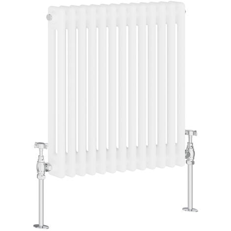 WarmeHaus Traditional White Double Column Radiators 600x605mm