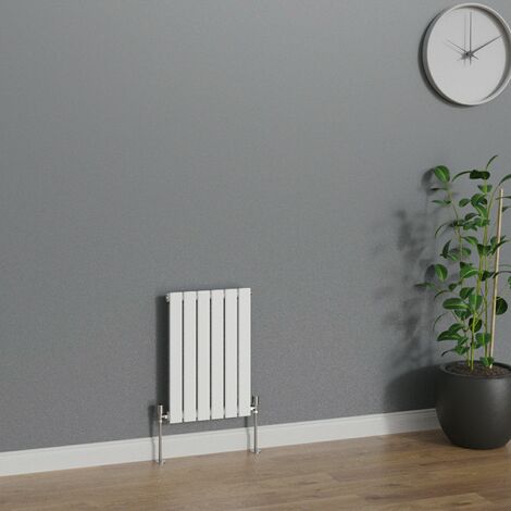 WarmeHaus Horizontal 600x408mm Flat Panel Radiator White Single