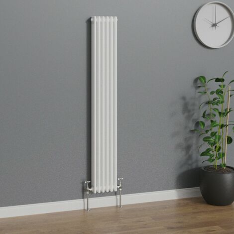 WarmeHaus Traditional Radiator White Triple Column 1800x292mm