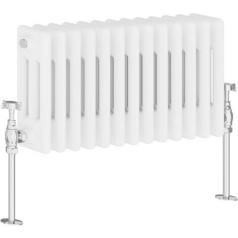 WarmeHaus Traditional Radiator White Triple Column 300x607mm