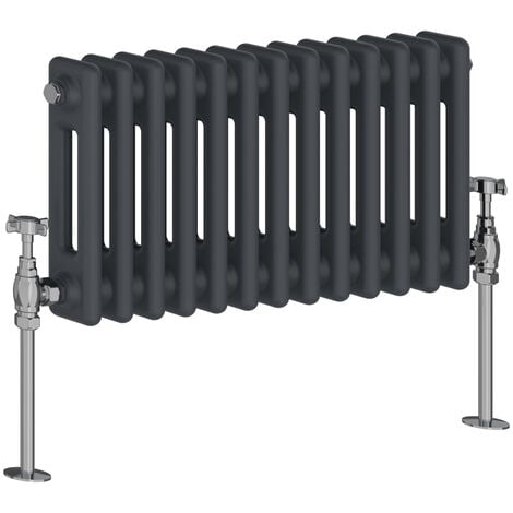 WarmeHaus Traditional Anthracite 2 Column Radiator 300x605mm