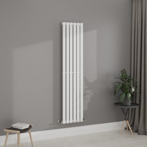 WarmeHaus White 1800x410mm Vertical Radiator Single Flat Panel
