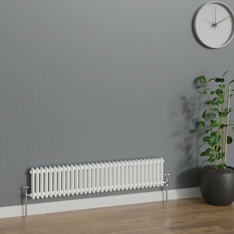 WarmeHaus Traditional White Double Column Radiators 300x1460mm
