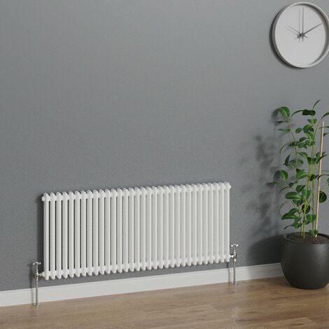 WarmeHaus Traditional White Double Column Radiators 600x1460mm