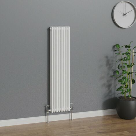 WarmeHaus Traditional Radiator White Triple Column 1500x382mm