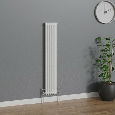 WarmeHaus Traditional Radiator White Triple Column 1500x292mm