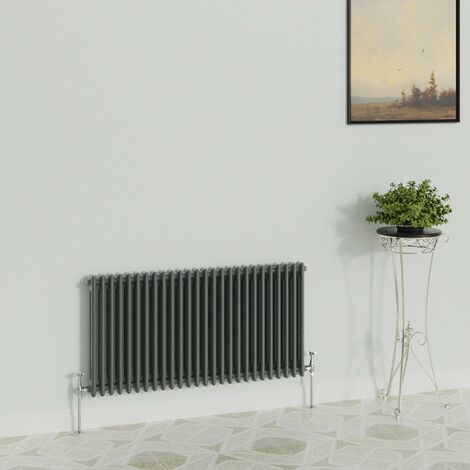 WarmeHaus Traditional Anthracite 2 Column Radiator 600x1190mm