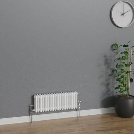 WarmeHaus Traditional Radiator White Triple Column 300x832mm