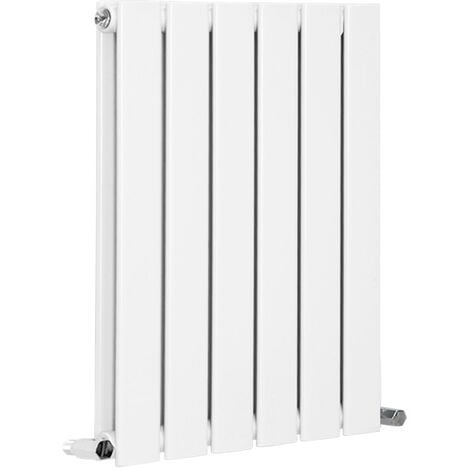 WarmeHaus Horizontal 600x408mm Flat Panel Radiator White Double