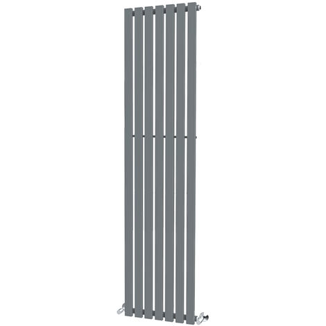 WarmeHaus Anthracite 1800x480mm Radiator Single Grey Flat Panel