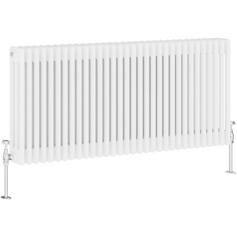 WarmeHaus Traditional Radiator White Triple Column 600x1462mm