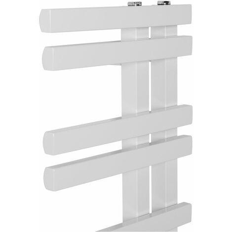 1000x550mm Bathroom Heated Towel Rail Radiator Ladder Style White