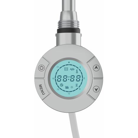 WarmeHaus Thermostatic Towel Rail Electric Heating Element with Timer ...