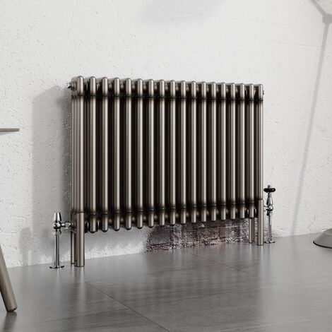 Warmehaus Traditional Radiator Raw Metal 600x832mm Triple Column