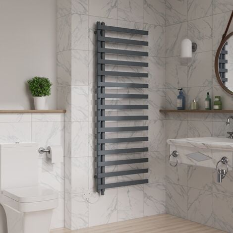 1600x600mm Square Electric Bathroom Radiator Warmer Sand Grey