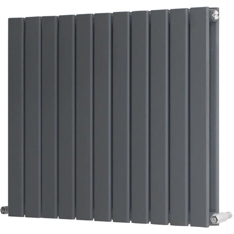 600 x 750mm Anthracite Double Flat Panel Horizontal Radiator