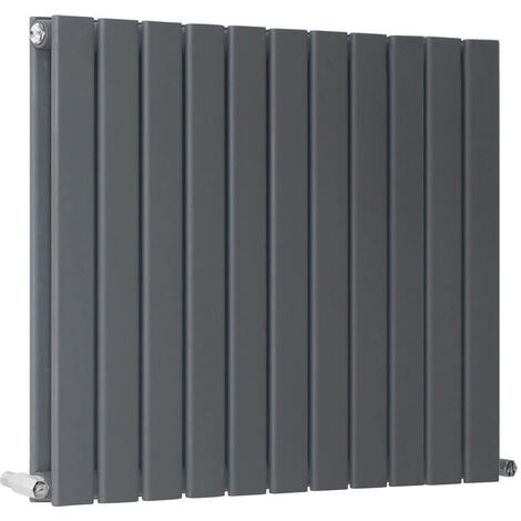 600 x 750mm Anthracite Double Flat Panel Horizontal Radiator
