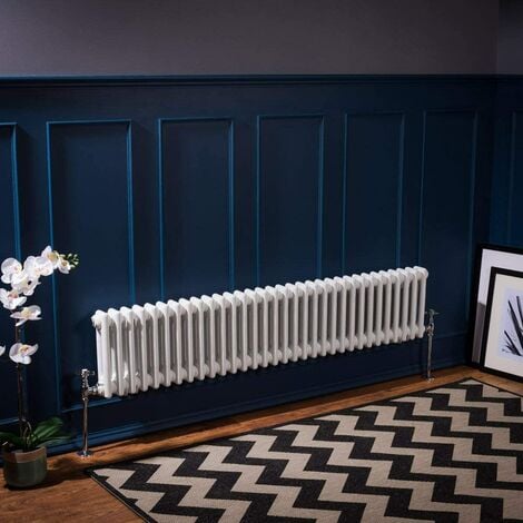 WarmeHaus Traditional Radiator White Double Panel 300x1460mm