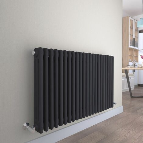 WarmeHaus Traditional Radiator Anthracite Triple Panel 600x1012mm